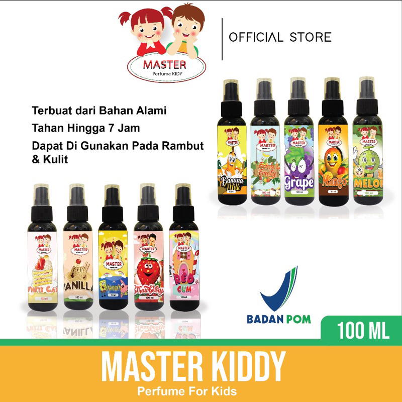 Jual Master Parfum KIDY - Parfume Anak 100ml - Non Alkohol (BPOM ...