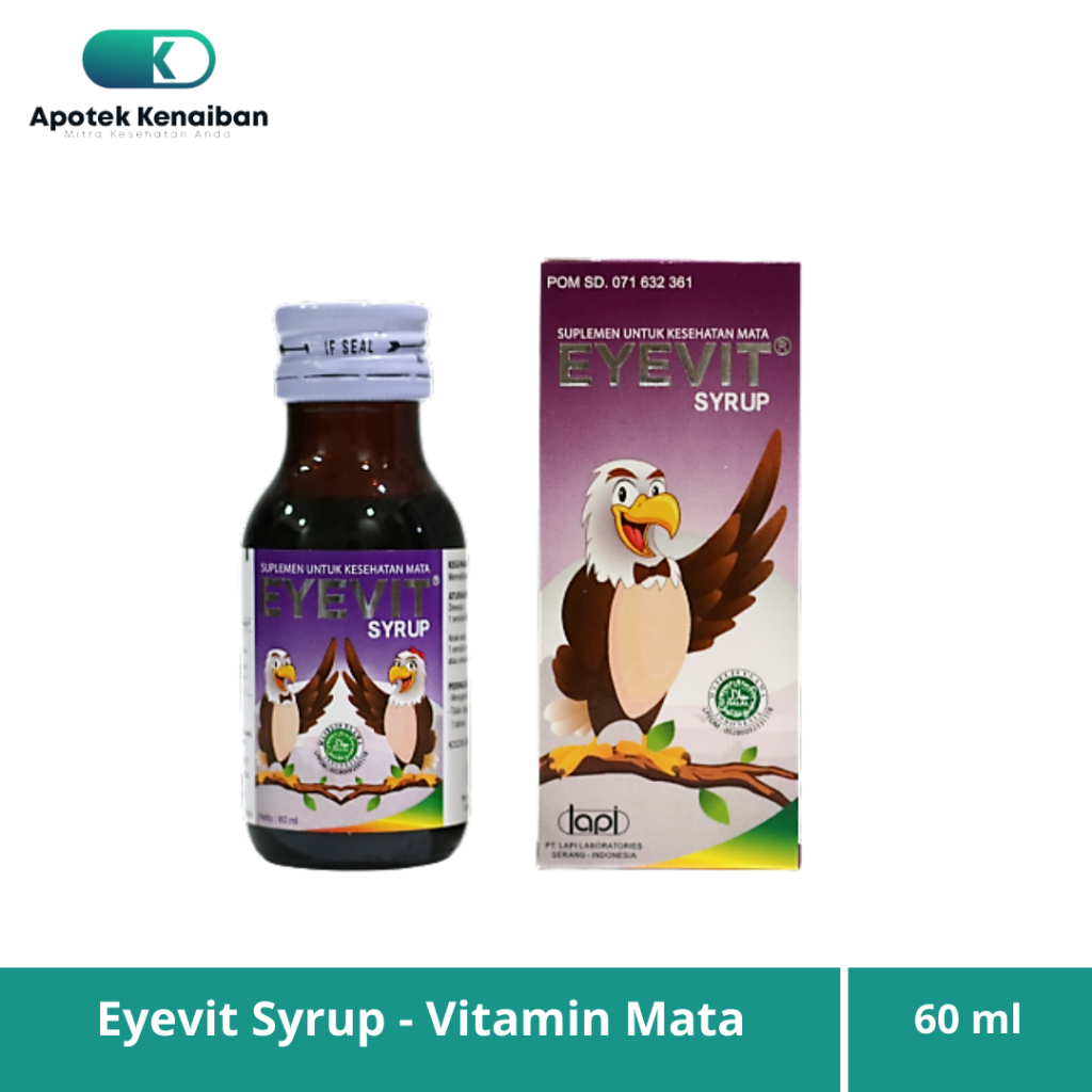 Jual EYEVIT SYRUP 60 ML / VITAMIN MATA UNTUK ANAK / MENJAGA KESEHATAN ...