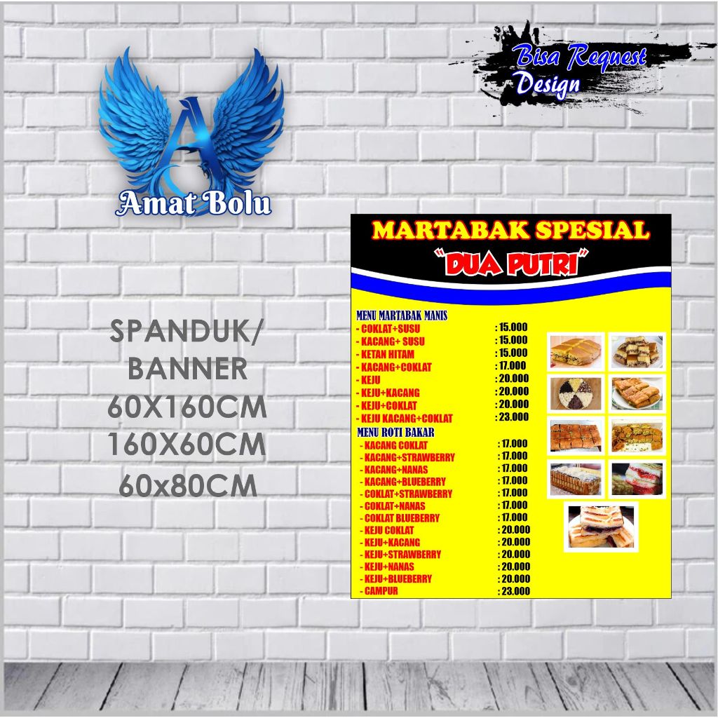 Jual BANNER MMT SPANDUK MARTABAK UKURAN 60X80 BISA REQUEST | Shopee ...