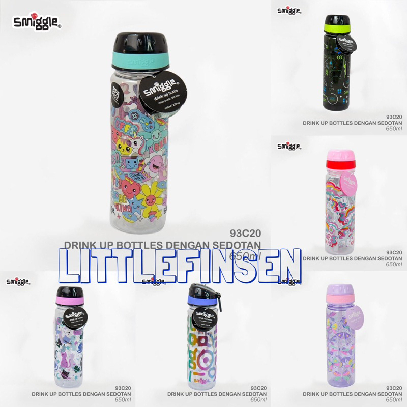 Jual Botol smiggle 650 ml sedot/botol minum smiggle 650 ml soccer ...