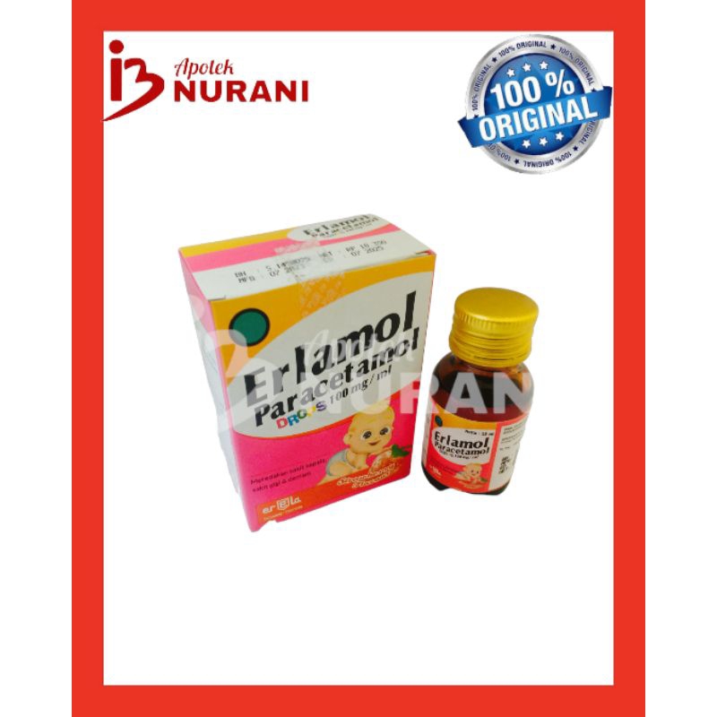 Jual ERLAMOL DROP OBAT DEMAM DAN NYERI BAYI | Shopee Indonesia
