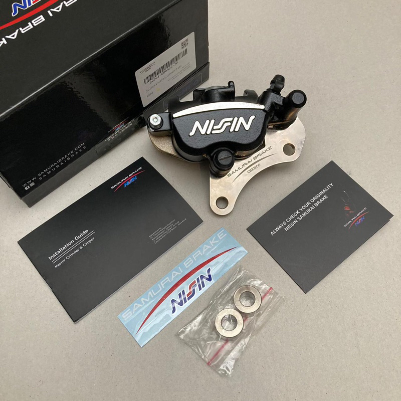 Jual kaliper original nissin samurai 2 piston 260mm 220mm motor rx king nuvo jupiter z warna ...