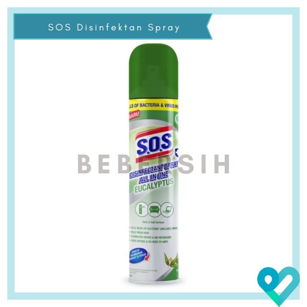 Jual SOS Disinfectant Spray 250ml/ SOS Disinfektan Semprot | Shopee ...