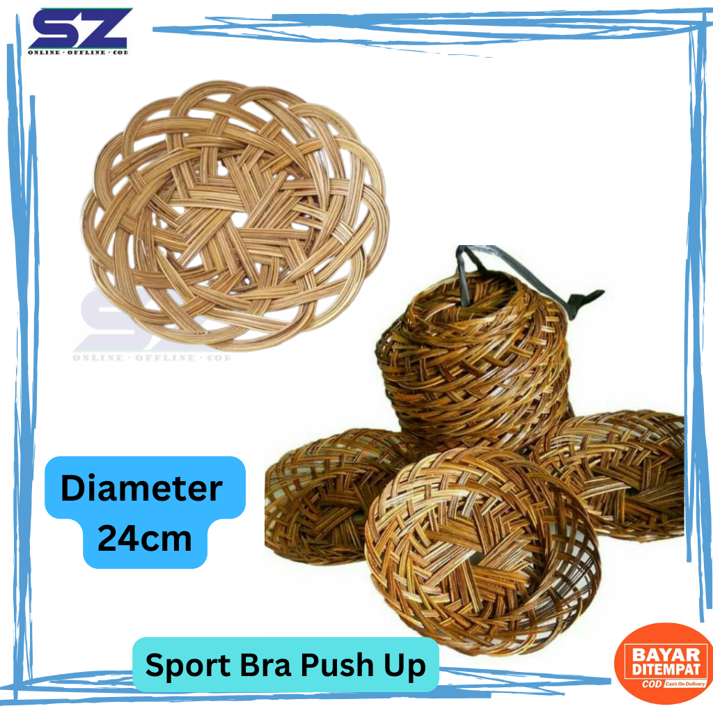 Jual Piring Lidi Anyam Bambu Piring makan rotan bambu Vernish Rapi ...