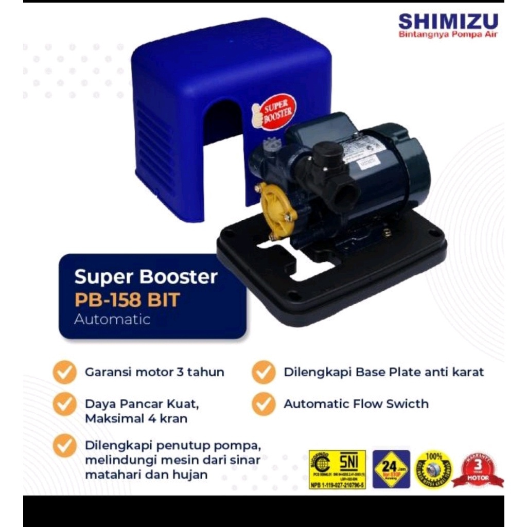 Jual SHIMIZU POMPA AIR BOOSTER POMPA PENDORONG AUTOMATIC FLOW SWITCH ...