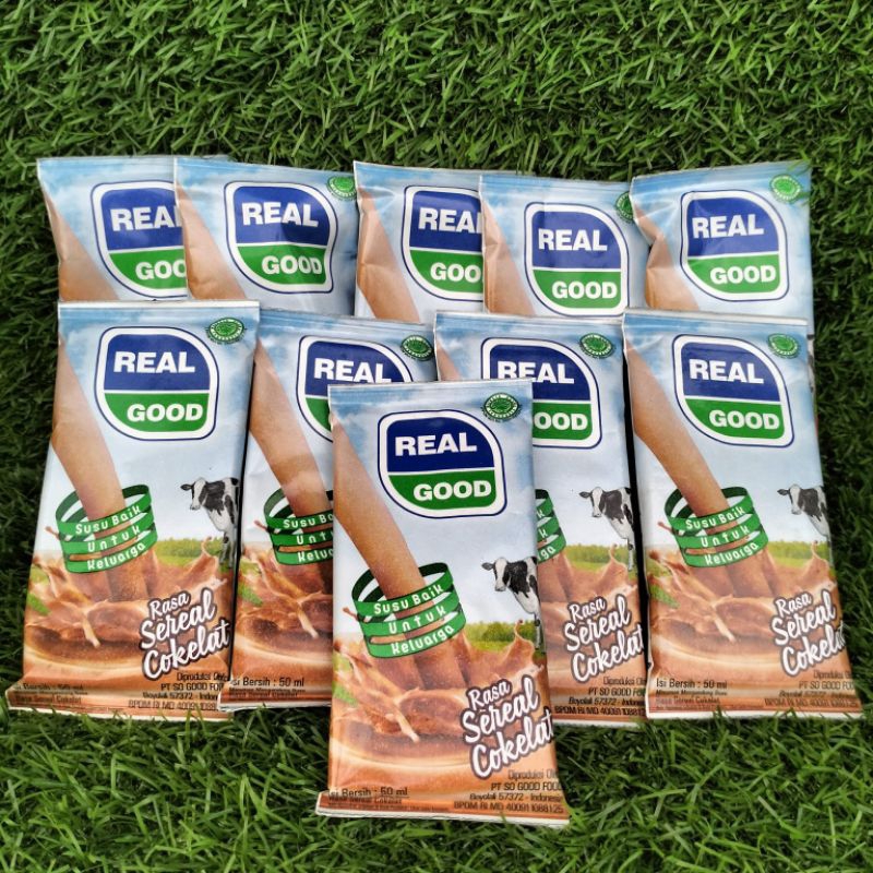 Jual SUSU REAL GOOD RASA COKLAT DAN STRAWBERRY | Shopee Indonesia