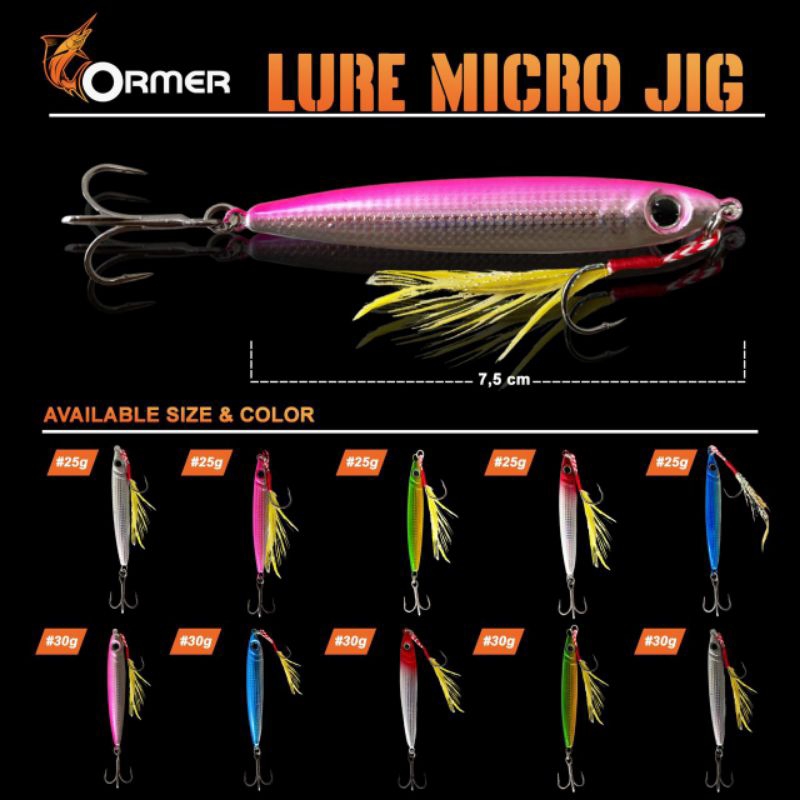 Jual Lure Micro Jig 7gr 10gr 15gr 20gr 25gr 30gr | Shopee Indonesia