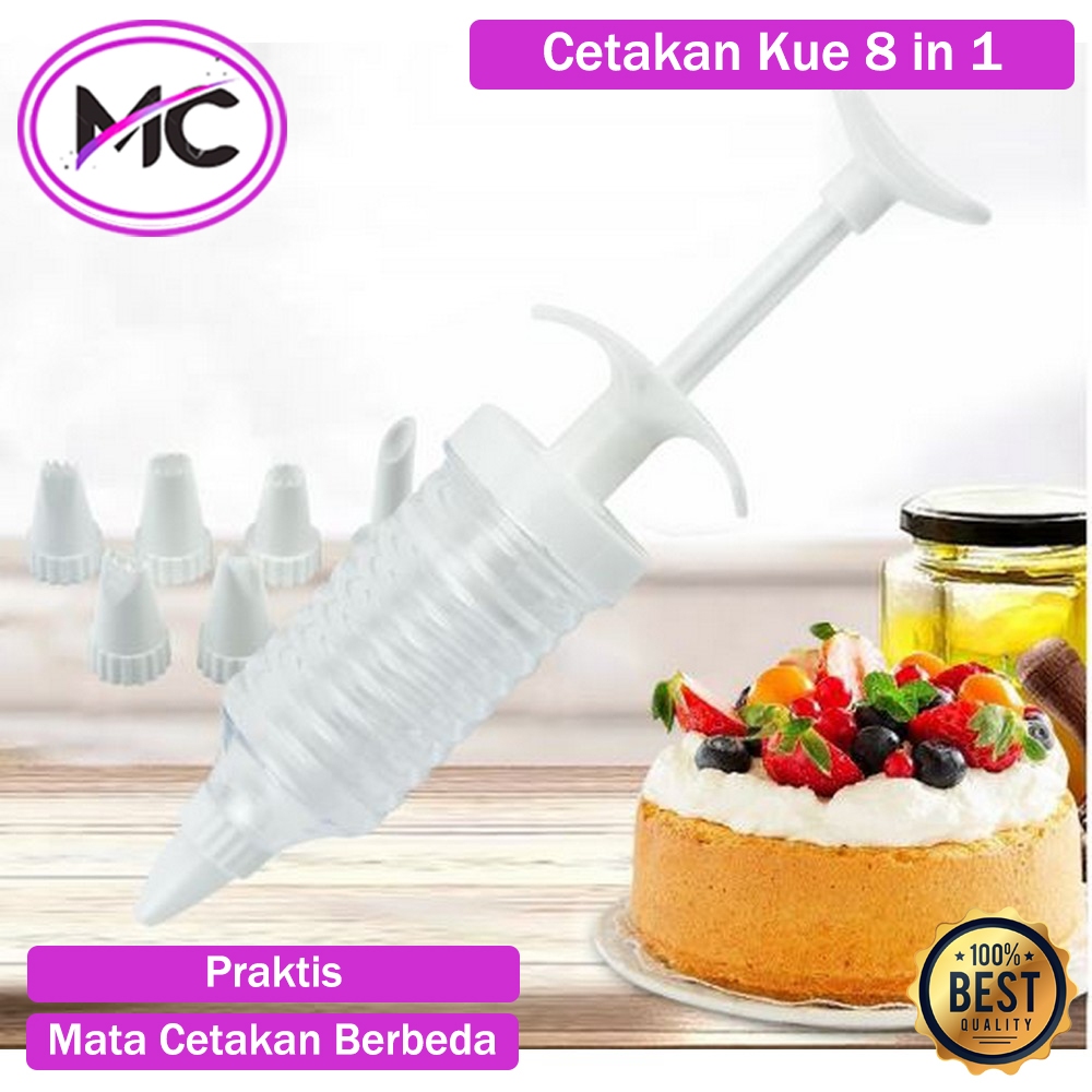 Jual Alat Pencetak Kue Kering Set 8in1 Cetakan Krim Penghias Kue Cake ...