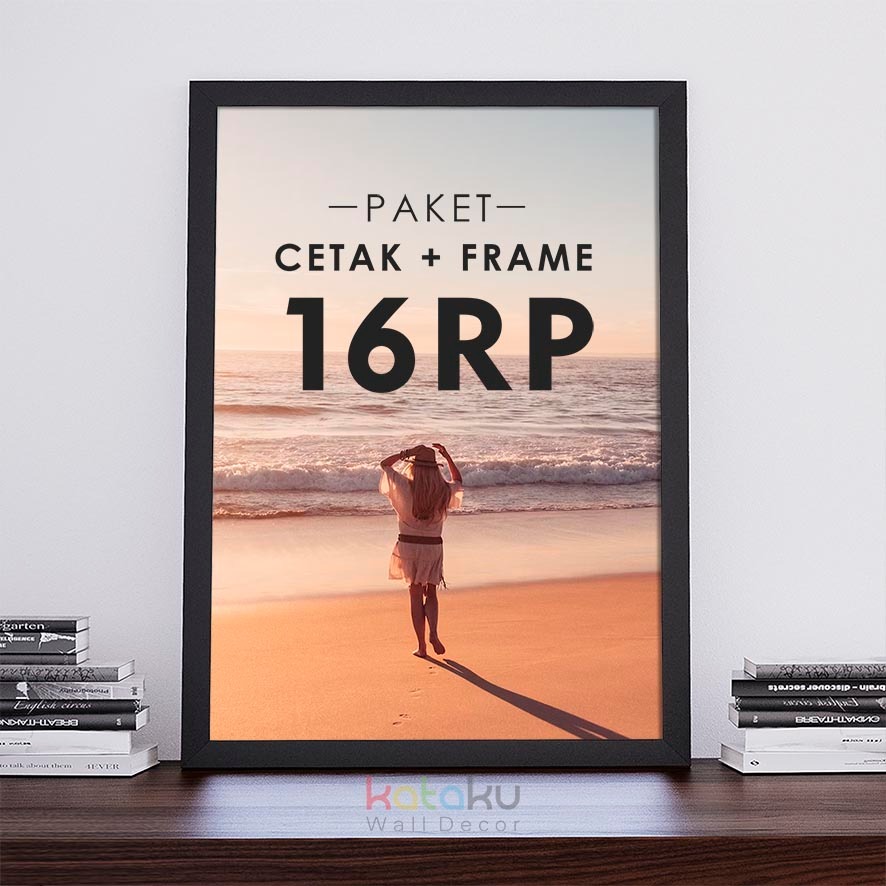Jual Cetak Foto + Bingkai A2 atau 16R Plus Frame Photo Poster Ukuran Besar Pigura Foto 42x60 cm ...