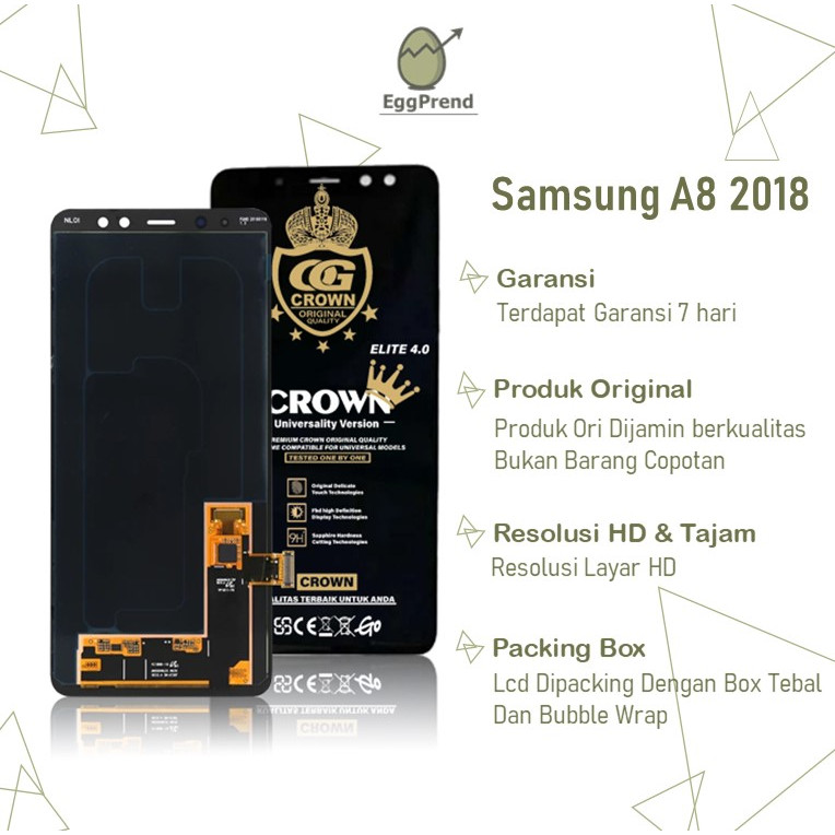 Jual LCD TOUCHSCREEN SAMSUNG A8 2018 / A530 ORIGINAL FULLSET COMPLETE / LCD SAMSUNG A8 2018 ...