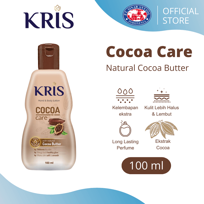 Jual Kris Hand Body Lotion Cocoa Butter 100ml - Pelembap Kulit | Shopee ...