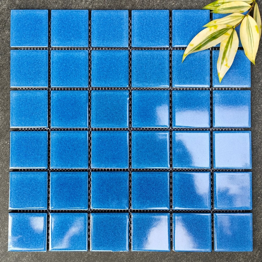 Jual Mozaik Mosaic Keramik Kolam Renang Biru SinGres Type Toba Blue ...