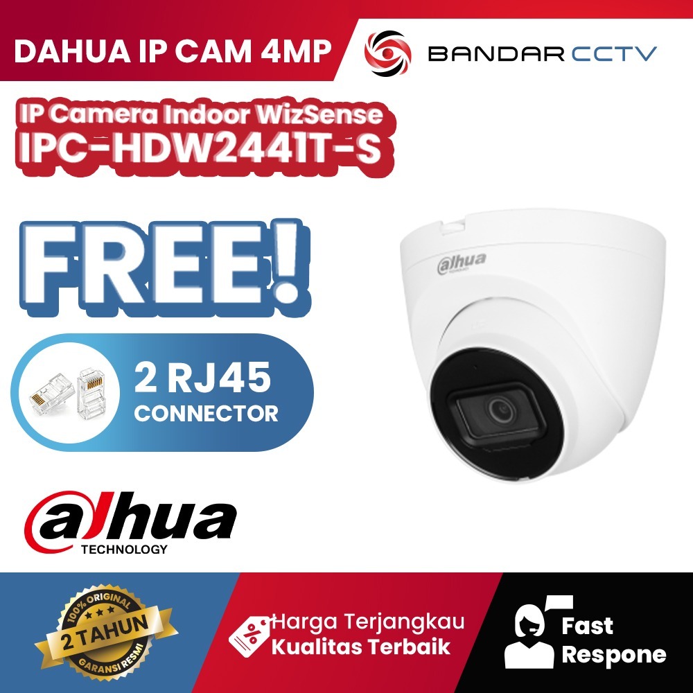Jual DAHUA DH-IPC-HDW2441T-S IP Camera Indoor | Shopee Indonesia