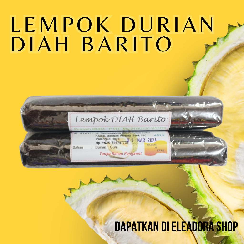 Jual Lempok Durian Diah Barito - Dodol Durian Khas Kalimantan | Shopee ...