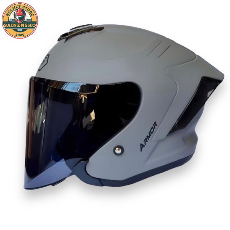 Jual helm JS ARMOR Half face SNI spoiler 3D Ganteng | Shopee Indonesia