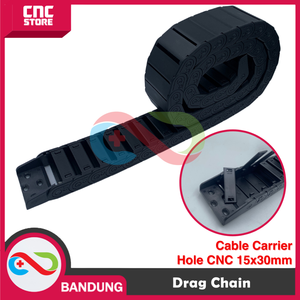 Jual DRAG CHAIN / CABLE CARRIER HOLE CNC 15 X 30 MM / 15X30 | Shopee ...