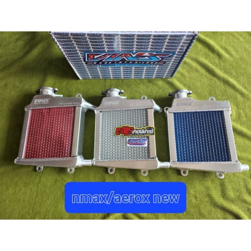 Jual RADIATOR ALUMUNIUM CURVE SUDAH PELINDUNG RADIASI NMAX NEW AEROX ...