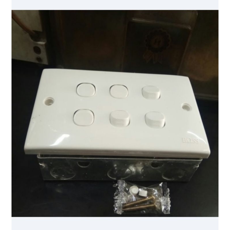 Jual saklar 6 mata BOSS BT-36 berikut inbow dus kaleng BT157 100% ...