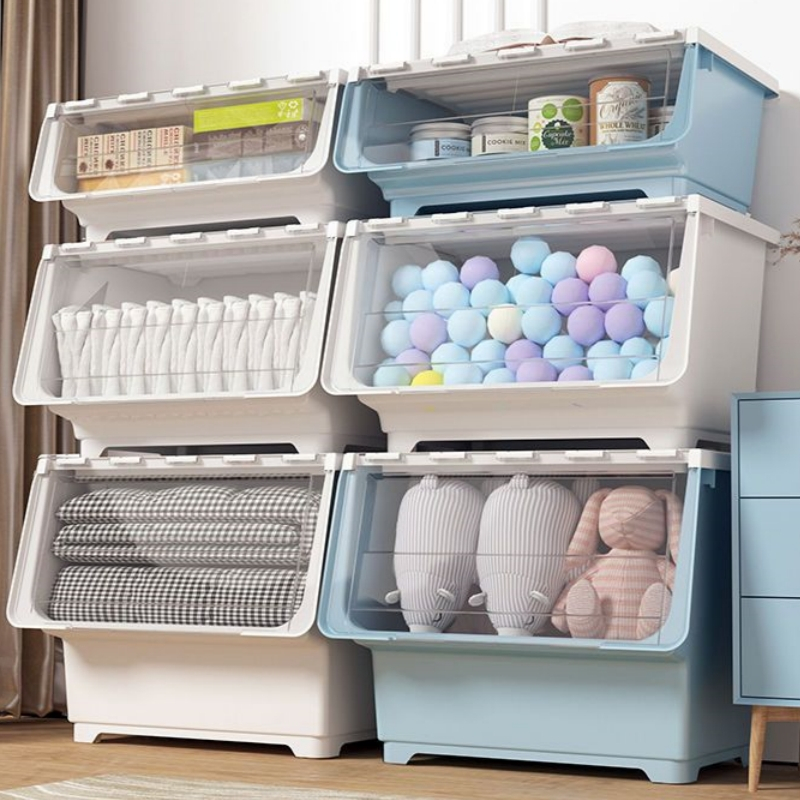 Jual Flip Top Storage box Stackable box penyimpanan Plastic box storage ...