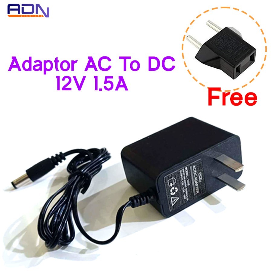 Jual Adaptor 12V 1.5A ADN AC 220 to 12V DC untuk CCTV MODEM Router ...