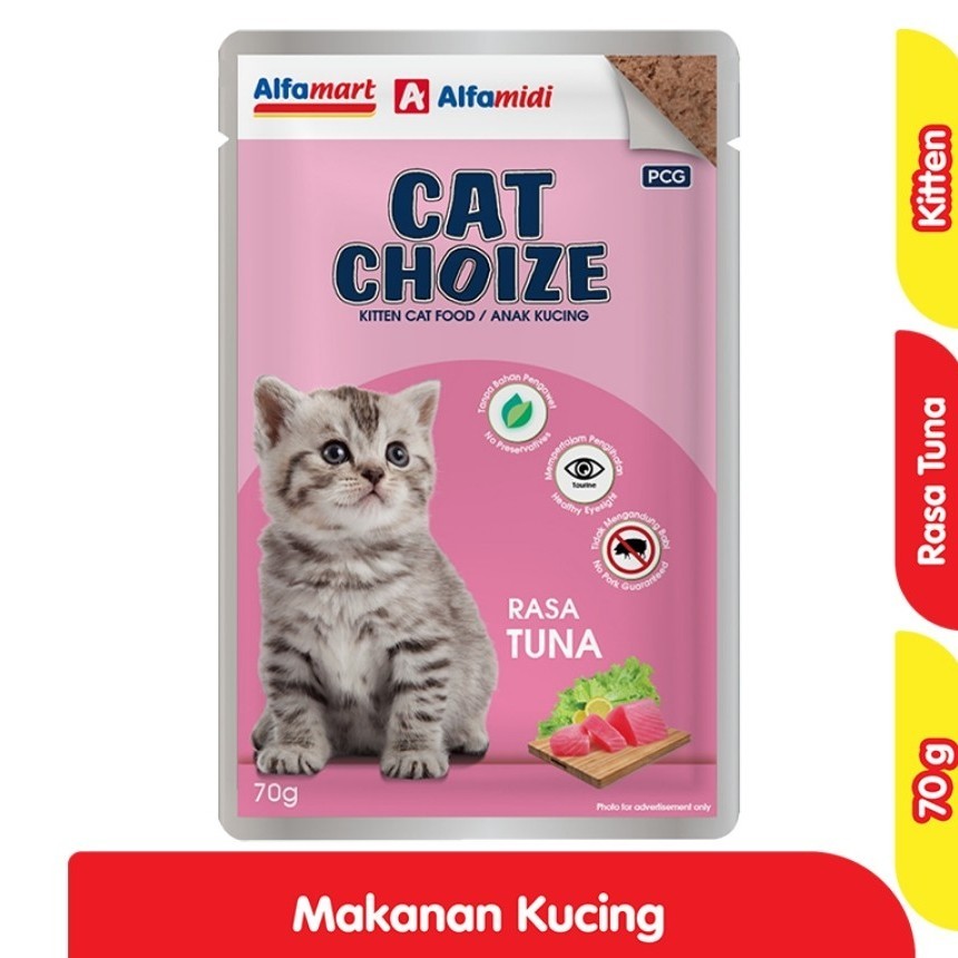 Jual Alfamart Cat Choize Kitten Pet Food Kucing 70 g | Shopee Indonesia