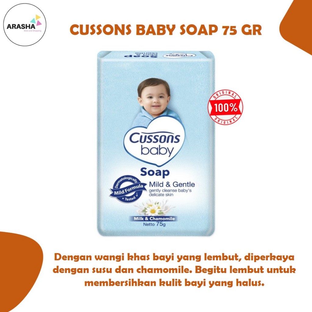 Jual Cussons Baby Soap Mild & Gentle (Biru) 75G | Shopee Indonesia