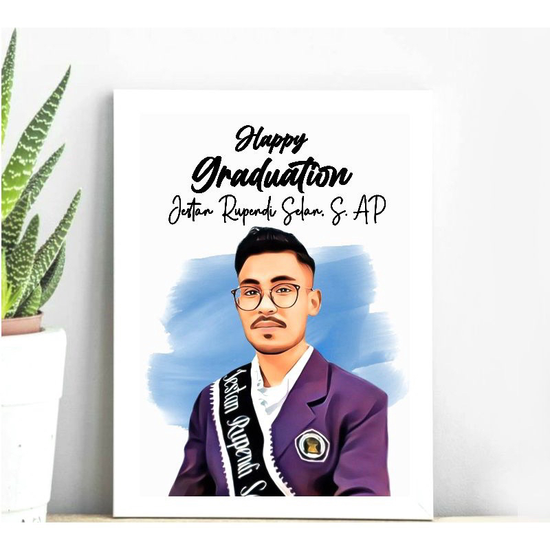 Jual kado design frame pigora 8R kado wisuda kado ulang tahun pigora ...