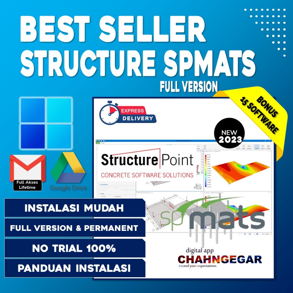 Jual StructurePoint spMats 10 (2023) Full Version Software Struktur ...