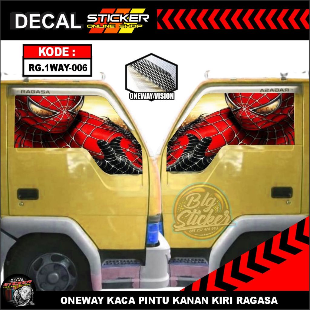Jual STIKER ONEWAY KACA PINTU RAGASA PS120 TRUCK PRINT VARIASI CUSTOM ...