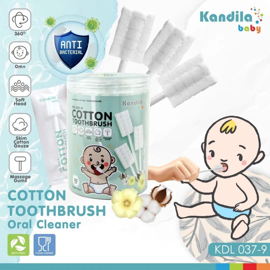 Jual KANDILA BABY MURAH COTTON TOOTHBRUSH ORAL CLEANE PEMBERSIH RONGGA ...