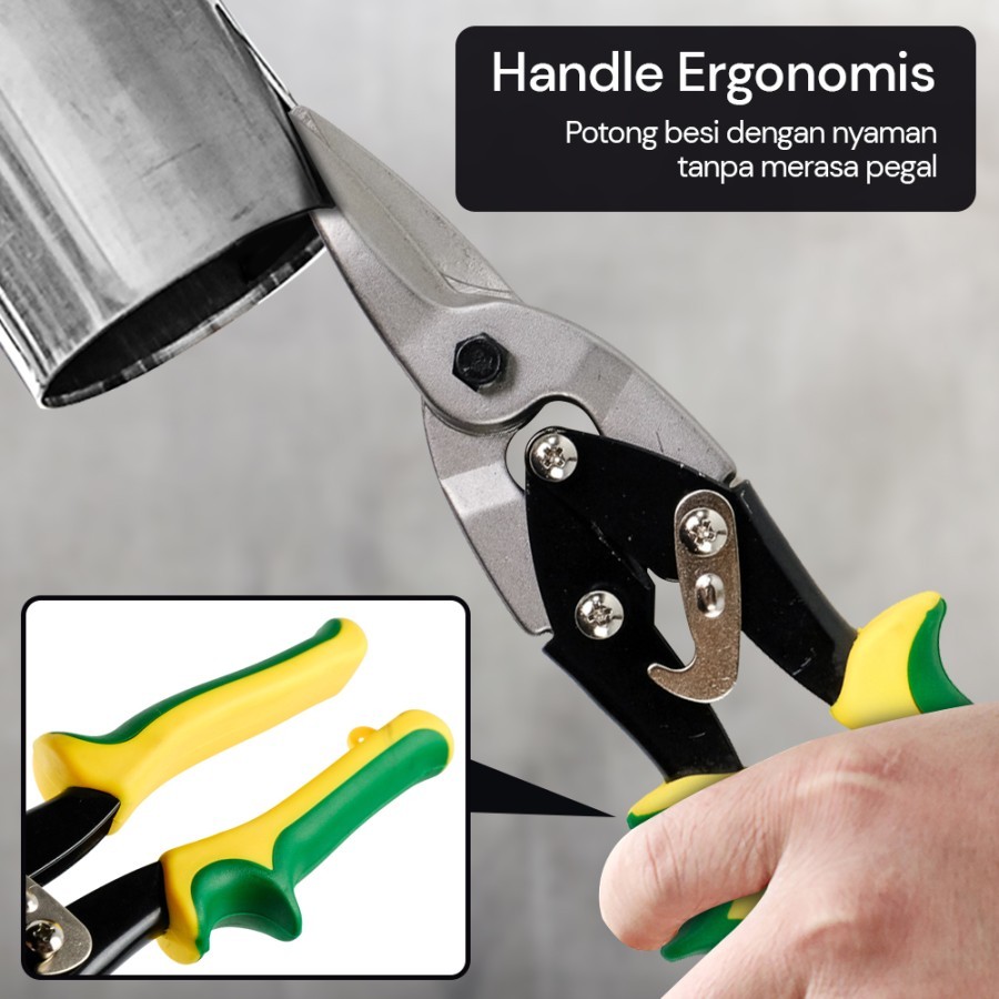 Jual Gunting Besi Seng Plat Baja Ringan Aluminium Scissors Tajam 10 ...