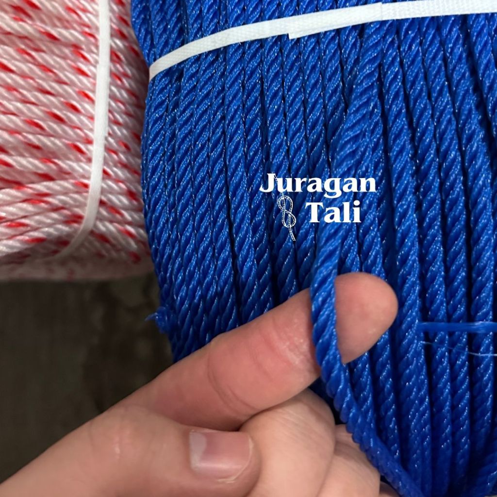 Jual Tali Tambang Nylon PE - Ukuran 5 mm (1 ROLL : 200METER) | Shopee Indonesia