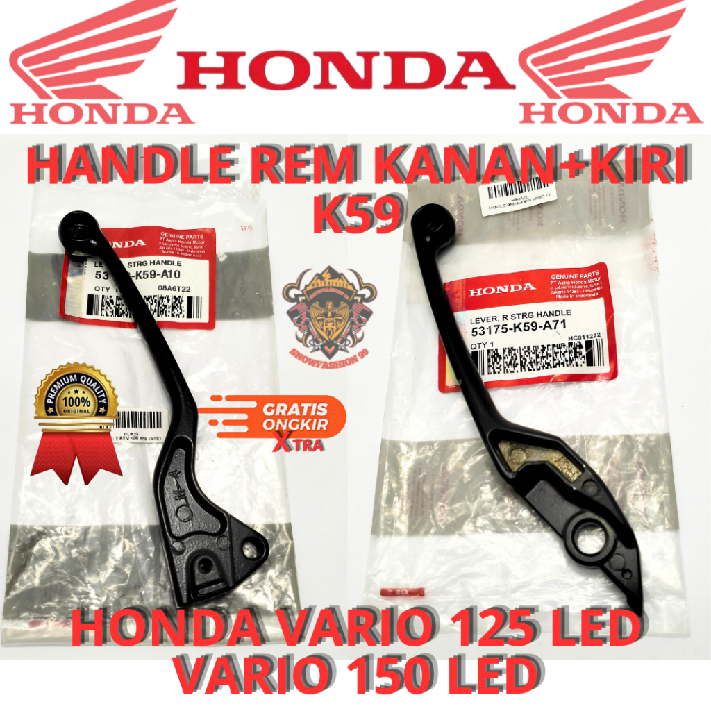 Jual HANDLE REM SET KIRI KANAN HONDA VARIO 125 LED K59 HANDEL REM VARIO ...
