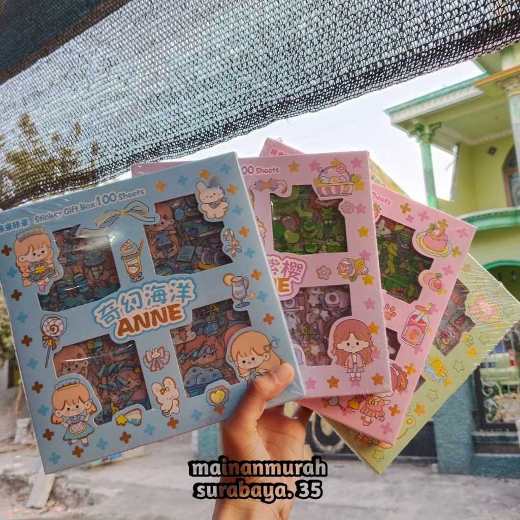 Jual Sticker Terbaru Karakter ANNE ISI 100 Lembar 1200 | Mainan Edukasi ...