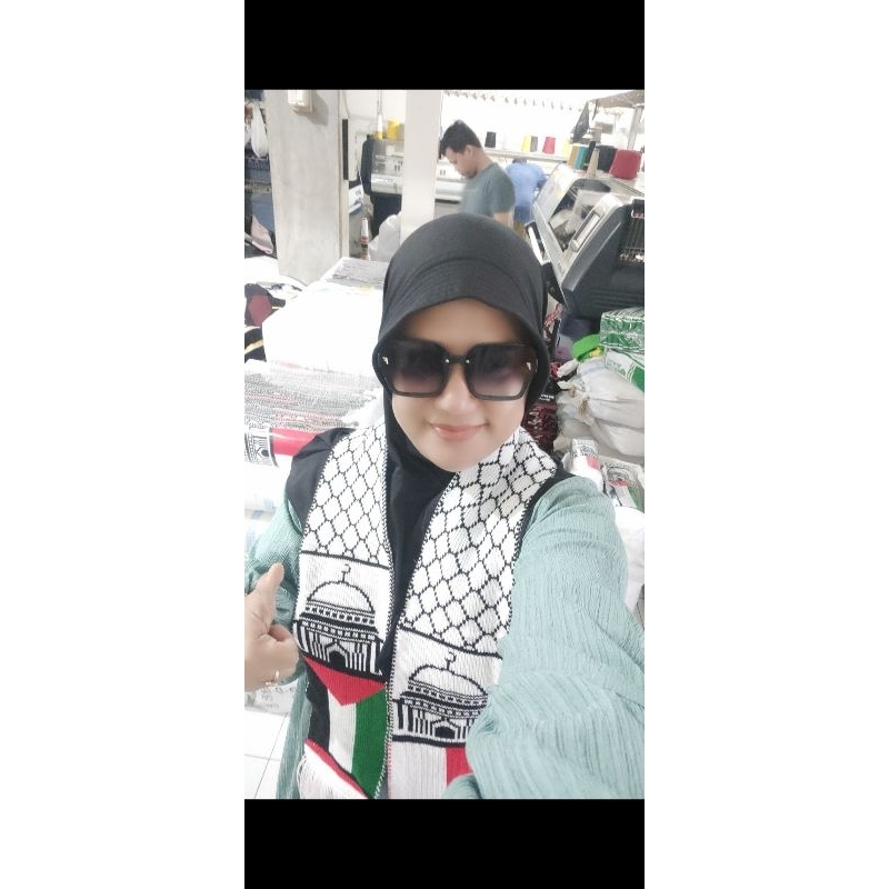 Jual SYAL RAJUT KOMPUTER EXLUSIVE POLOS BENDERA PALESTINA | Shopee ...