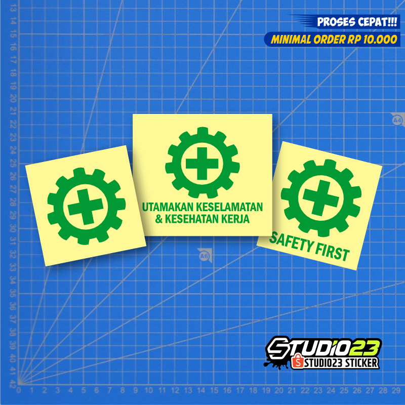 Jual Stiker Cutting K3 safety first Logo | Shopee Indonesia