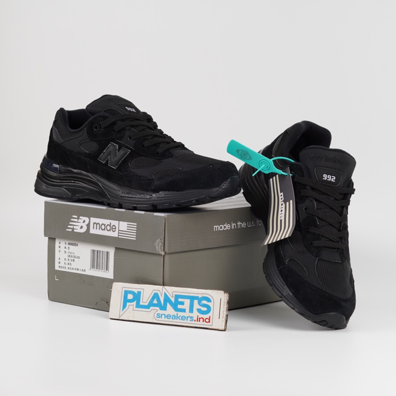 Jual New Balance 992 Triple Black Full Black Hitam | Shopee Indonesia