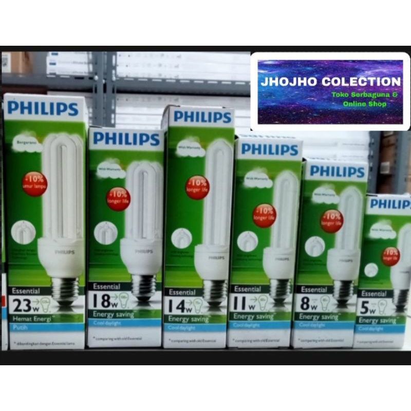 Jual Lampu,PHILIPS,Essential,8w,11w,14w,18w,23w | Shopee Indonesia