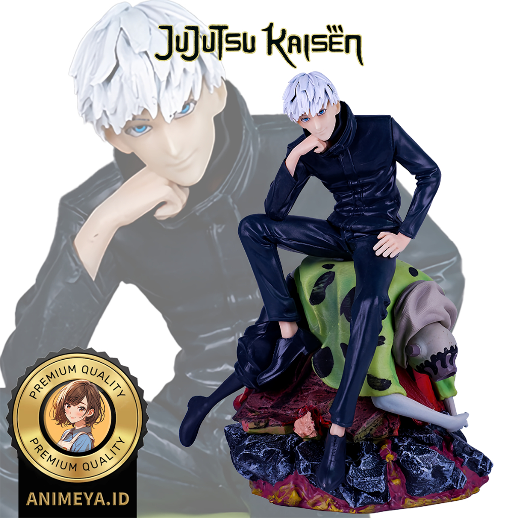 Jual ACTION FIGURE JUJUTSU KAISEN SATORU GOJO OPEN DUDUK JOGO NO FOLD ...