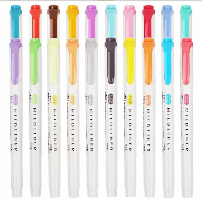 Jual Zebra midliner highlighter 20 warna// stabilo penanda | Shopee ...