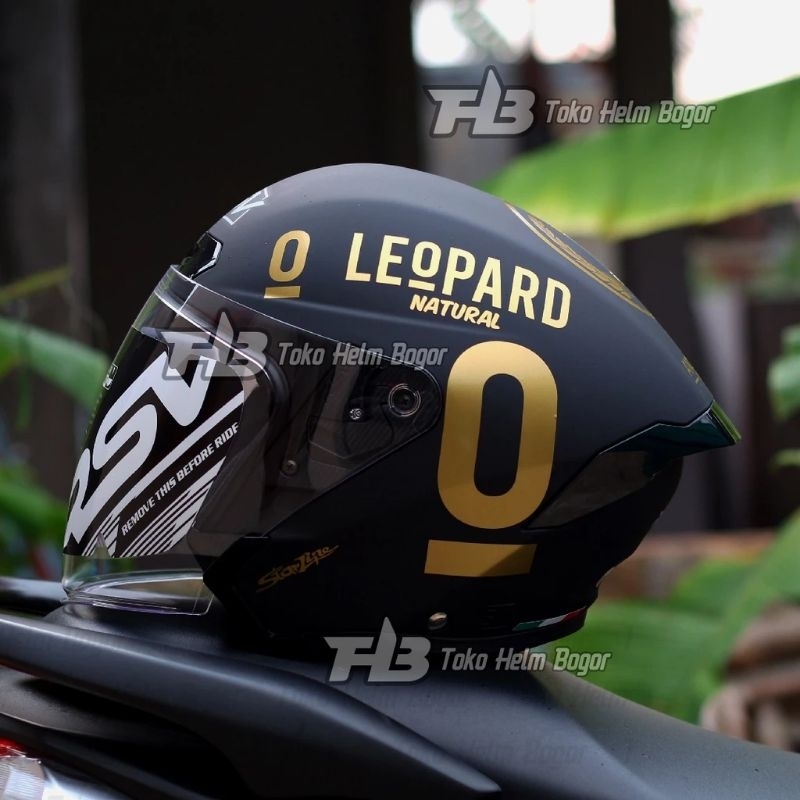 Jual RSV New Windtail BLACK DOFF Visor CLEAR Leopard GOLD WORLD ...