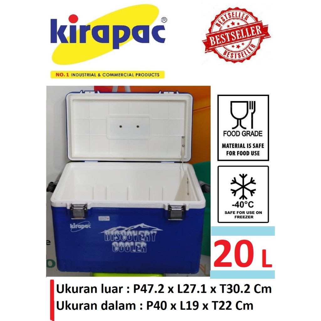 Jual Marina Cooler Box 20 Liter Kirapac 3535 I-Cool Kota Box Panas ...