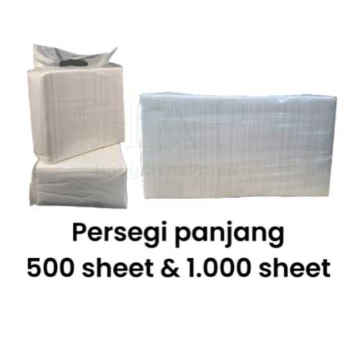 Jual Tissue persegi panjang murah harga pabrik tersedia 500 & 1000 ...