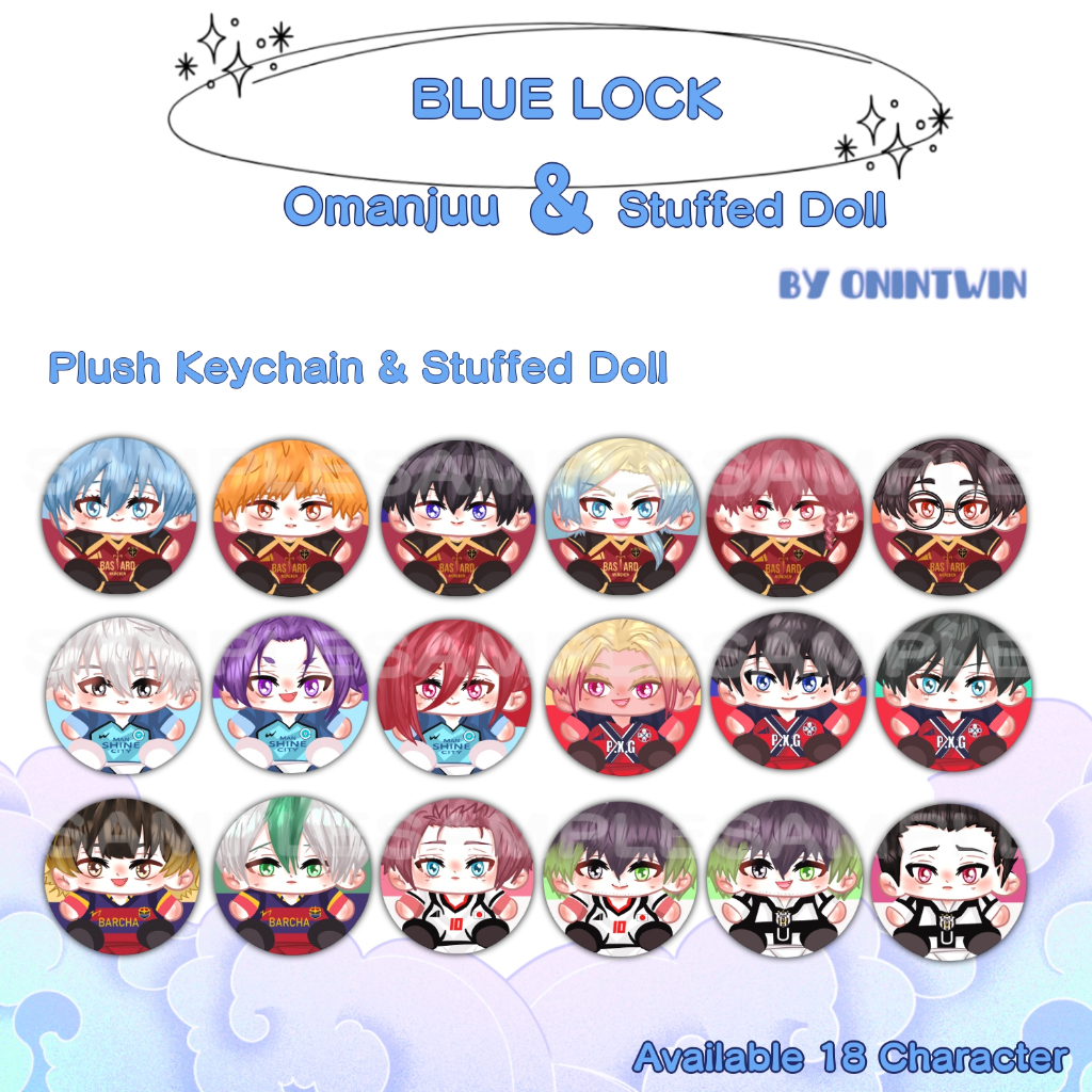 Jual BLUELOCK Plush Keychain & Stuffed doll by Onintwin /Boneka blue ...