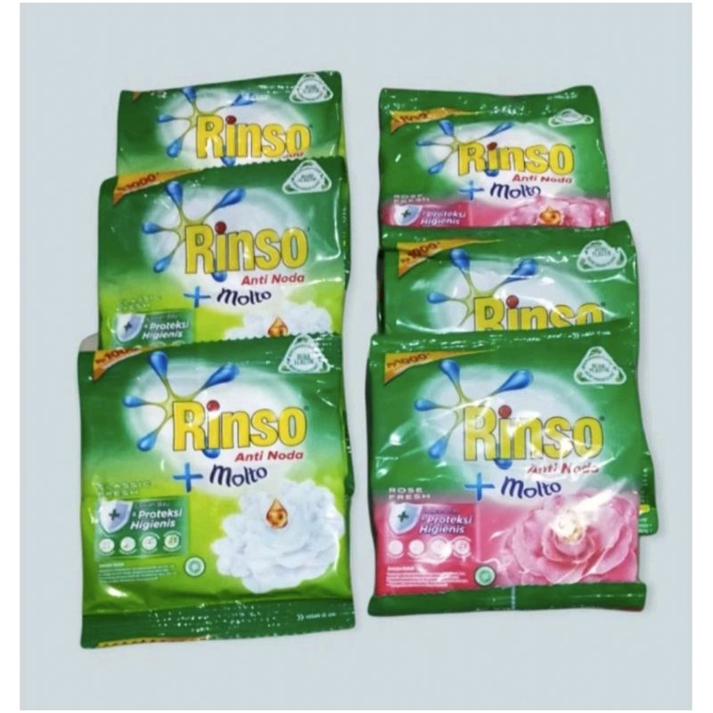 Jual rinso bubuk renceng isi6 sachet, random sesuai stok yg ada (40g ...
