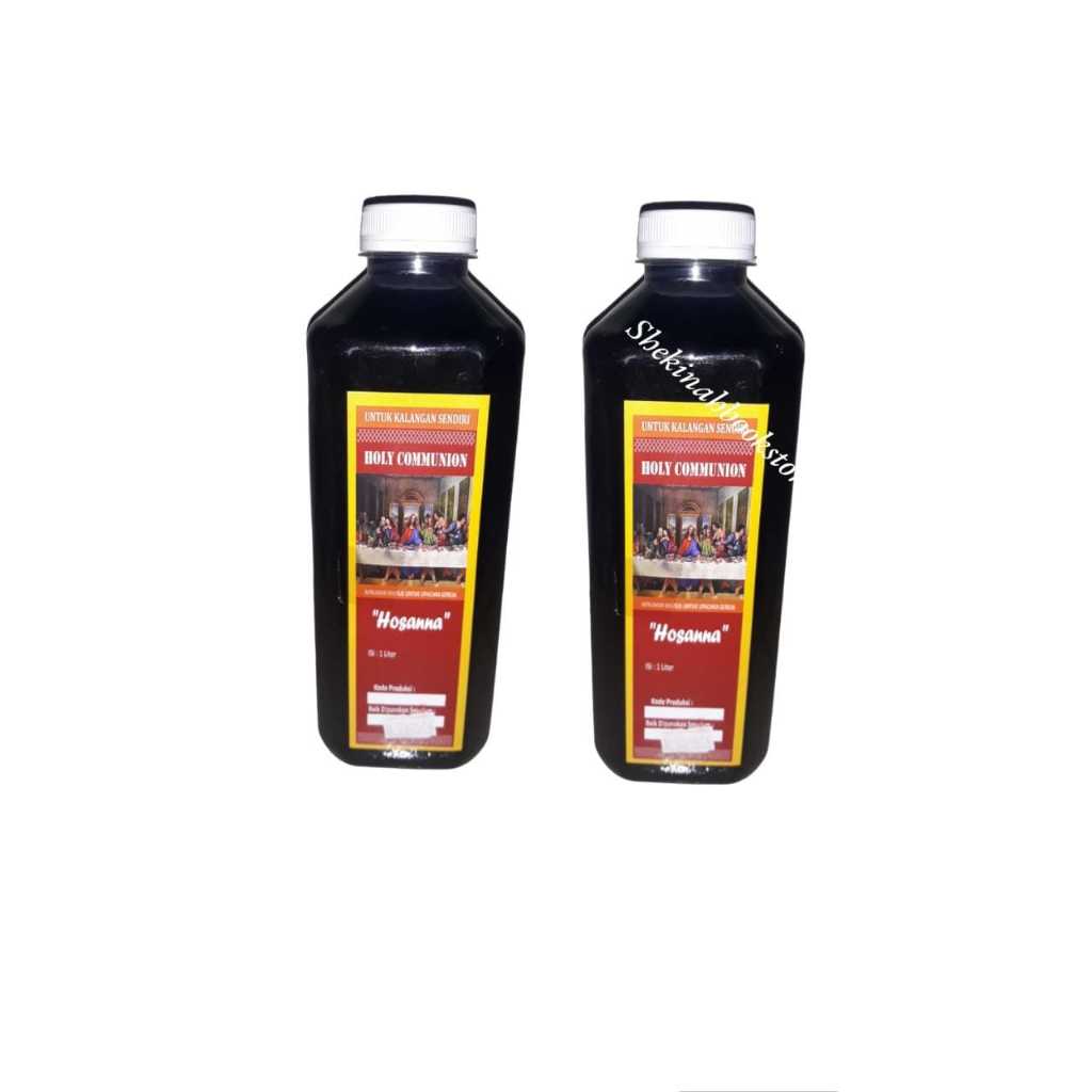 Jual ANGGUR PERJAMUAN BOTOL HOSANNA isi 1L | Shopee Indonesia