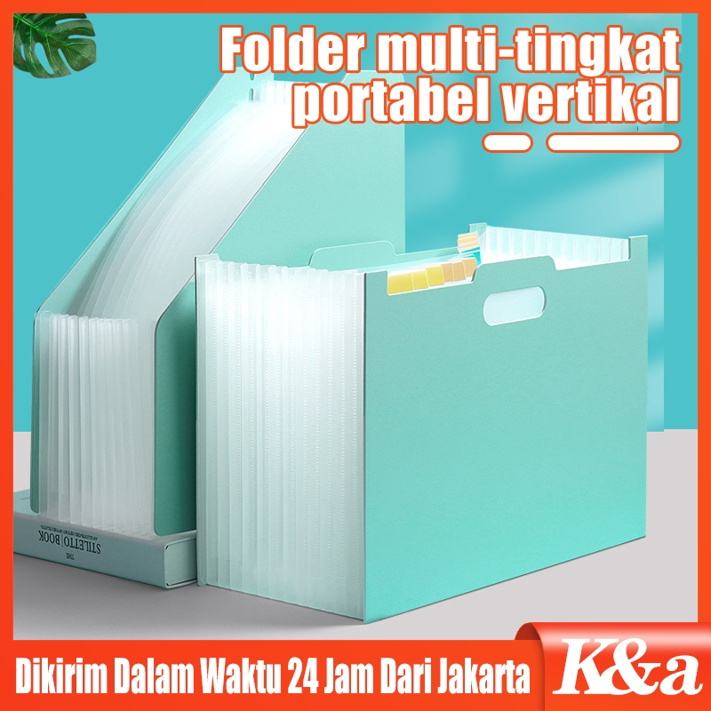 Jual A4/ File Folder Document Bag/Tas Dokumen File 13 Sekat Standing ...