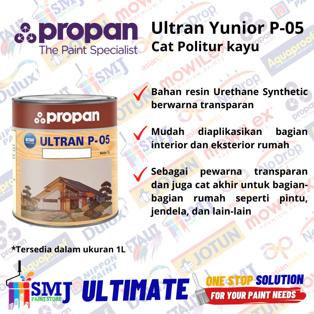 Jual Cat Politur Kayu PROPAN ULTRAN P05 Ukuran 1L | Shopee Indonesia