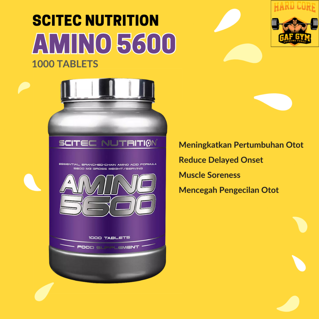 Jual AMINO 5600 - SCITEC NUTRITION 1000 Tablet | Shopee Indonesia