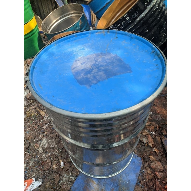 Jual DRUM TUTUP LEBAR GALVANISS 200 LITER/TONG SAMPAH/TEMPAT SAMPAH ...
